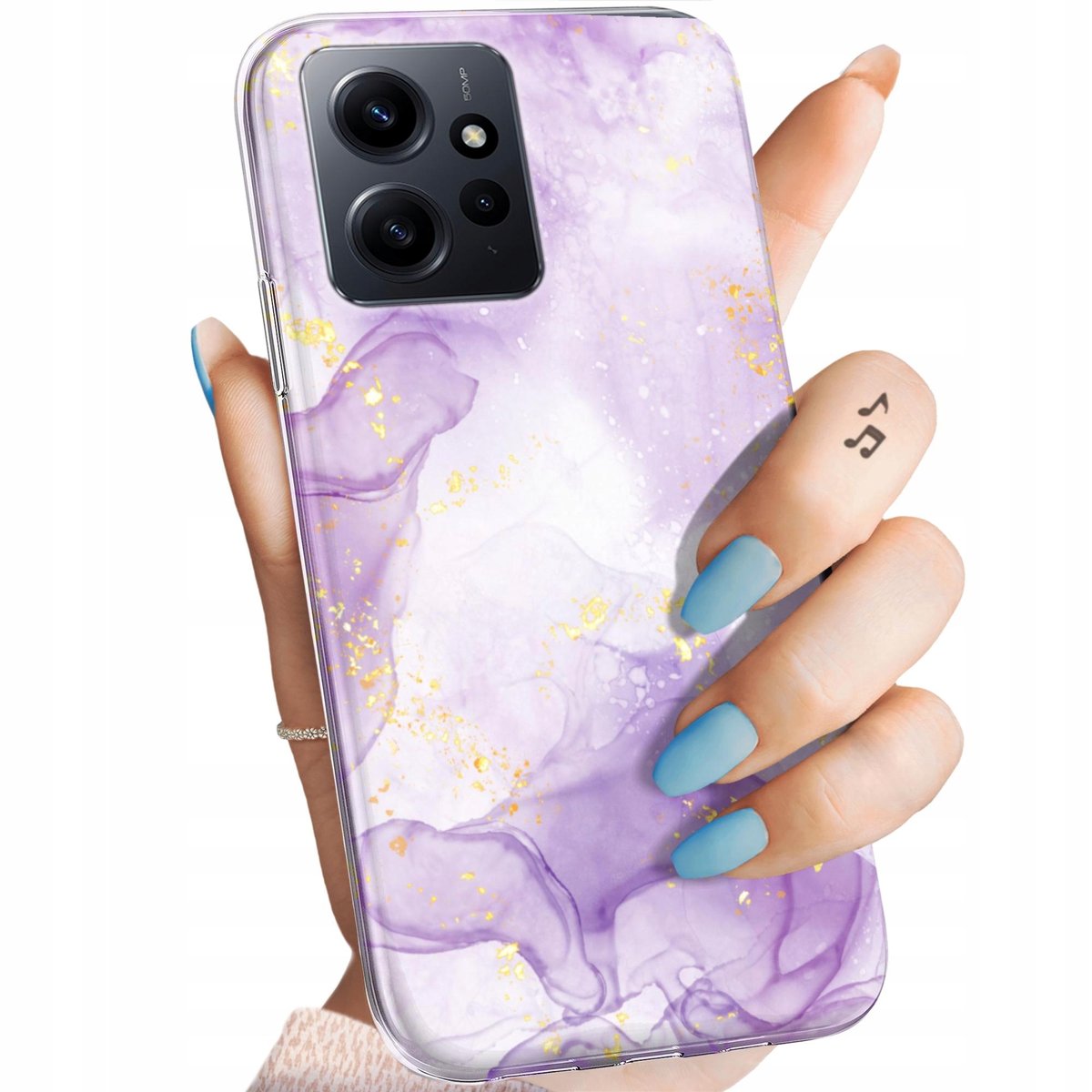 Etui Do Xiaomi Redmi Note 12 Wzory Fioletowe Fiolet Kształty Obudowa ...