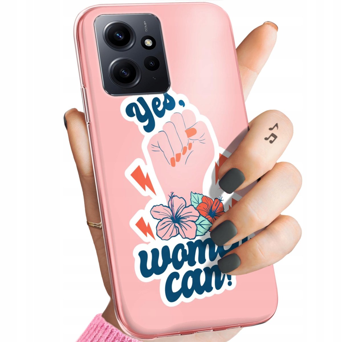 ETUI DO XIAOMI REDMI NOTE 12 WZORY SIŁA KOBIET GIRL POWER FEMINIZM ...