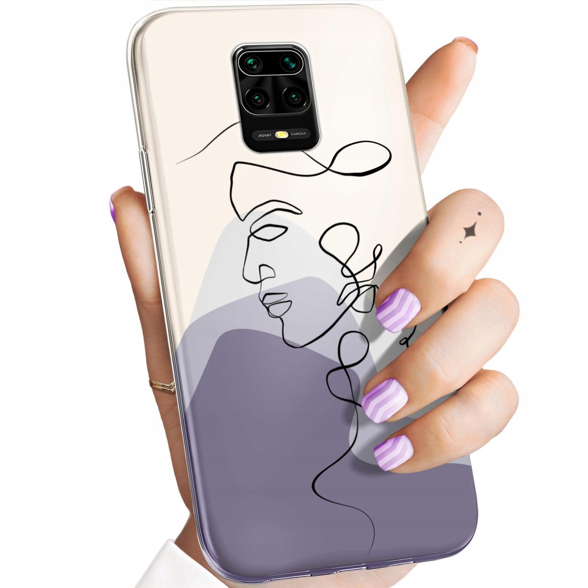 Etui Do Xiaomi Redmi Note 9 Pro Wzory Continuous Line-Art Kreska Linie ...