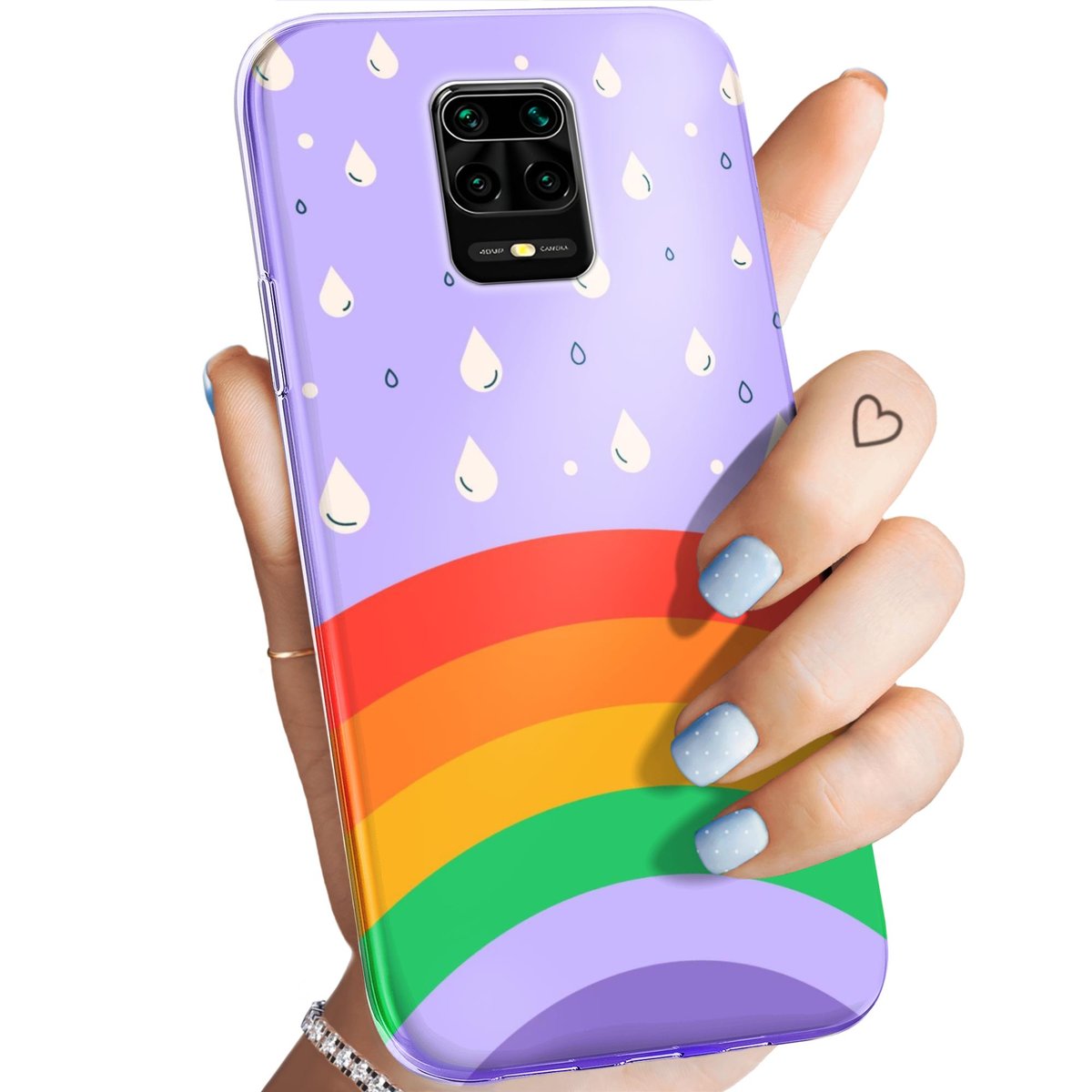 Etui Do Xiaomi Redmi Note 9 Pro Wzory Tęcza Rainbow Obudowa Pokrowiec ...