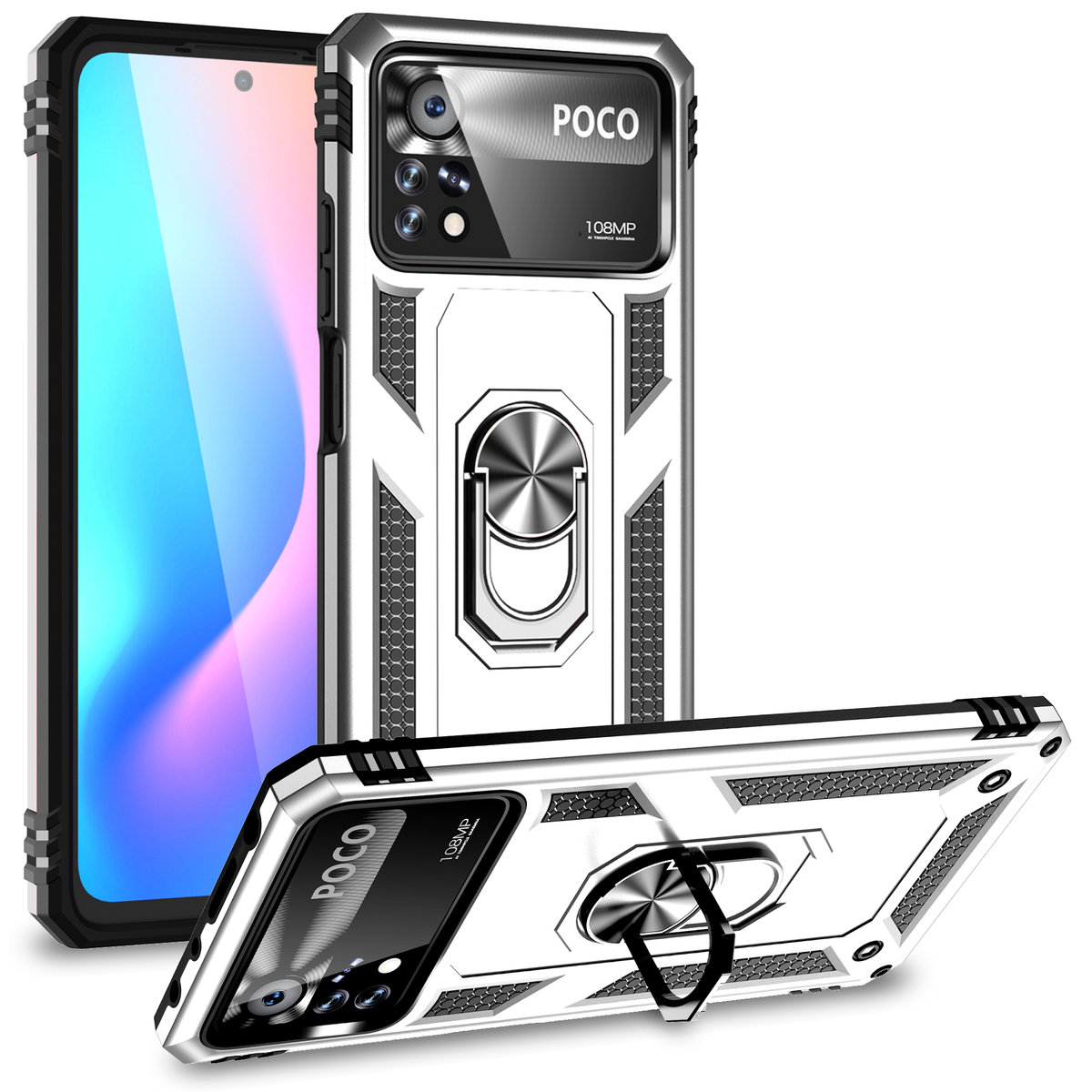 ETUI EXOGUARD ARMOR RING - XIAOMI POCO X4 PRO 5G - PANCERNE CASE ...