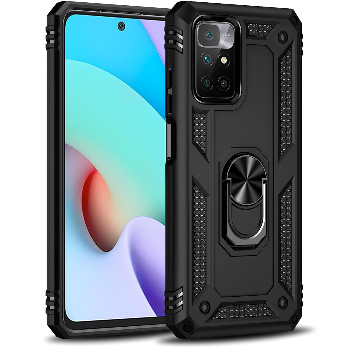 Etui Exoguard Armor Ring - Xiaomi Redmi 10 / Redmi 10 2022 - Pancerne ...