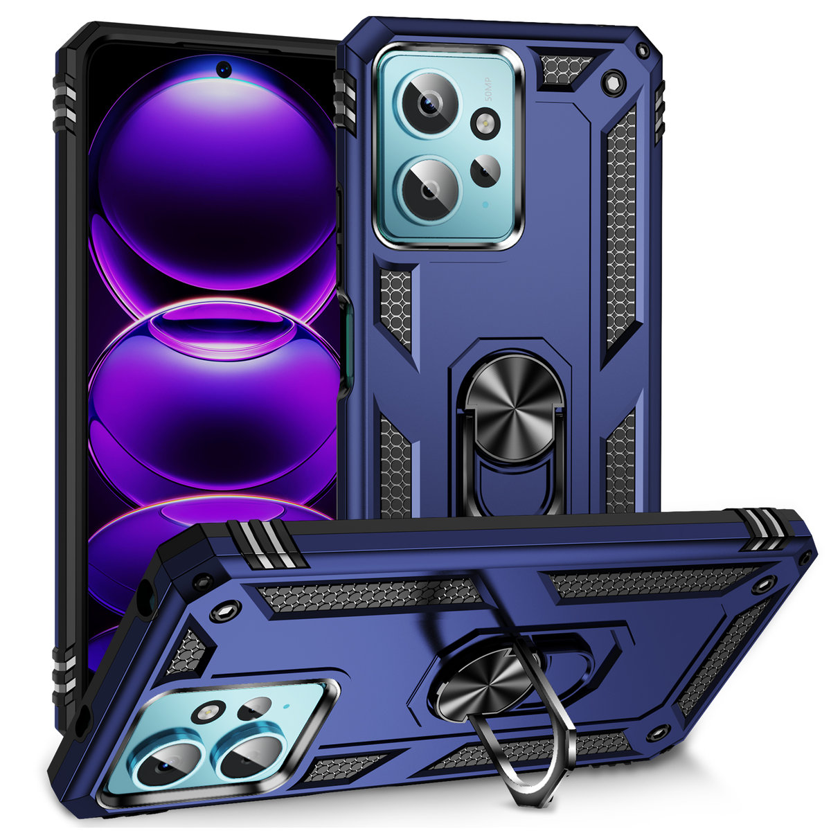 ETUI EXOGUARD ARMOR RING - XIAOMI REDMI NOTE 12 (4G) - PANCERNE CASE ...