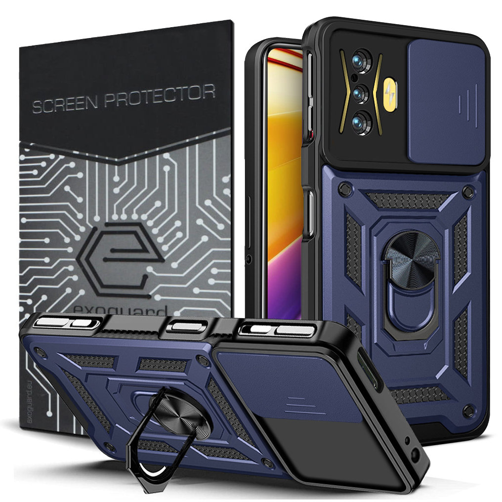 Etui Exoguard Camshield + Szkło - Xiaomi Poco F4 Gt - Pancerne Case ...