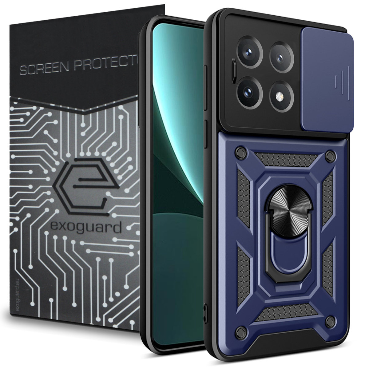 ETUI EXOGUARD CAMSHIELD + SZKŁO - XIAOMI POCO X6 PRO 5G - PANCERNE CASE ...