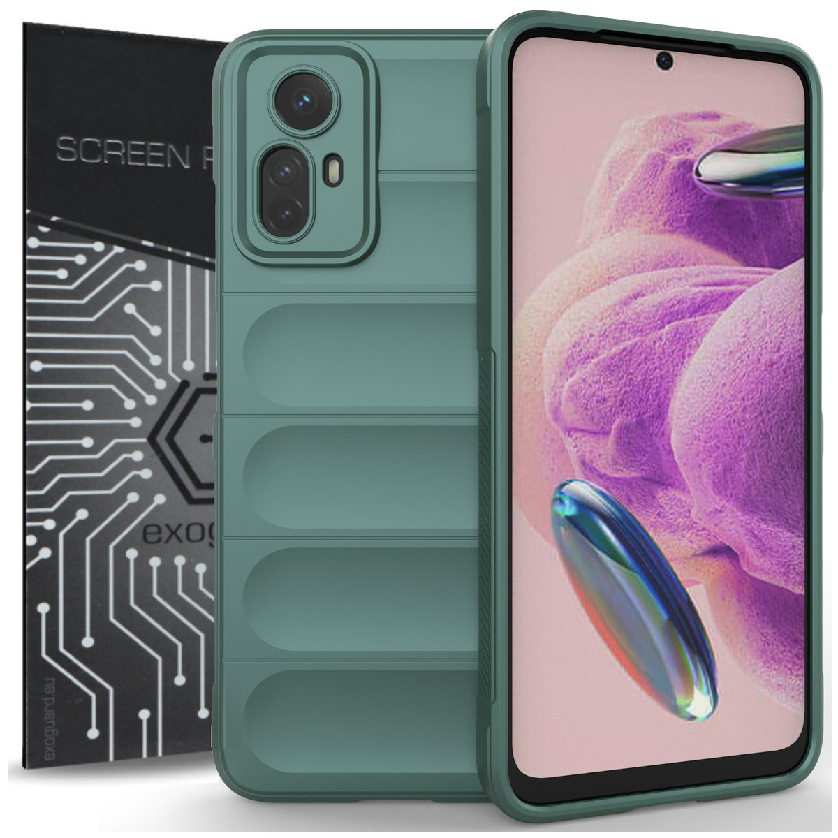 Etui Exoguard Magic + Szkło - Xiaomi Redmi Note 12S - Pancerne Case ...