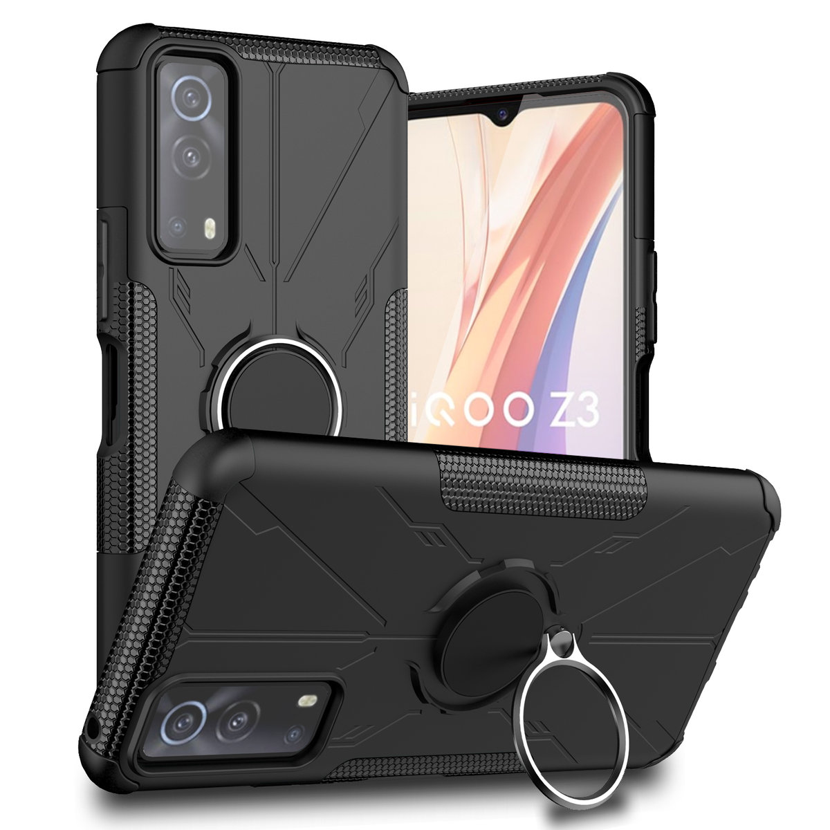ETUI EXOGUARD MECH RING - VIVO Y72 5G - PANCERNE CASE OBUDOWA FUTERAŁ ...