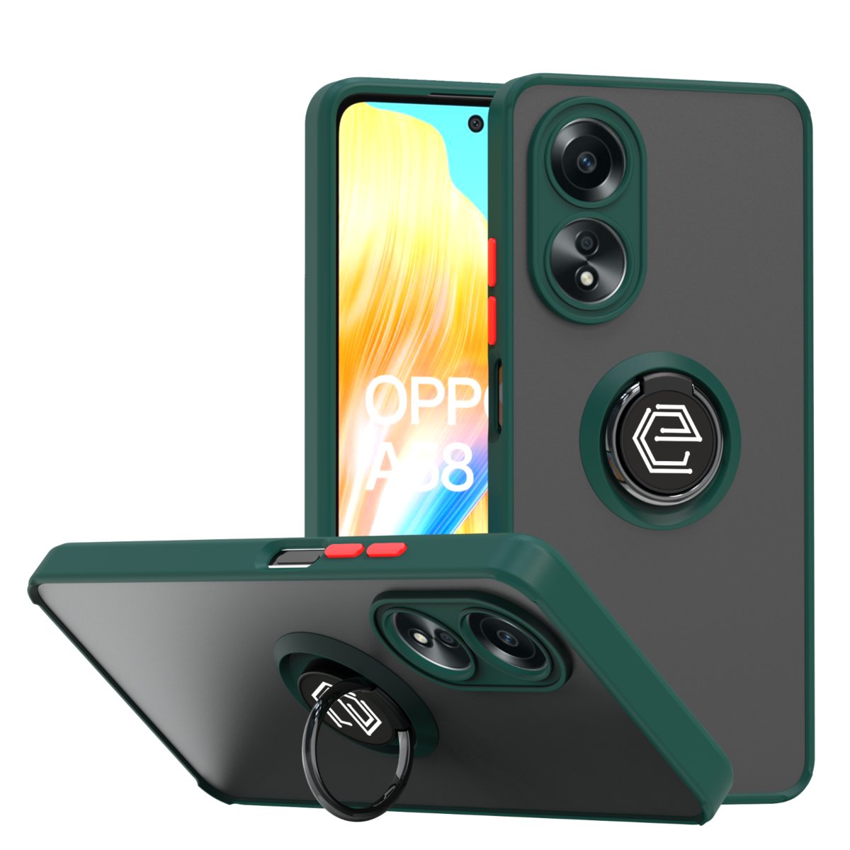 Etui Exoguard O-Ring - Oppo A58 4G - Pancerne Case Obudowa Futerał Ring ...