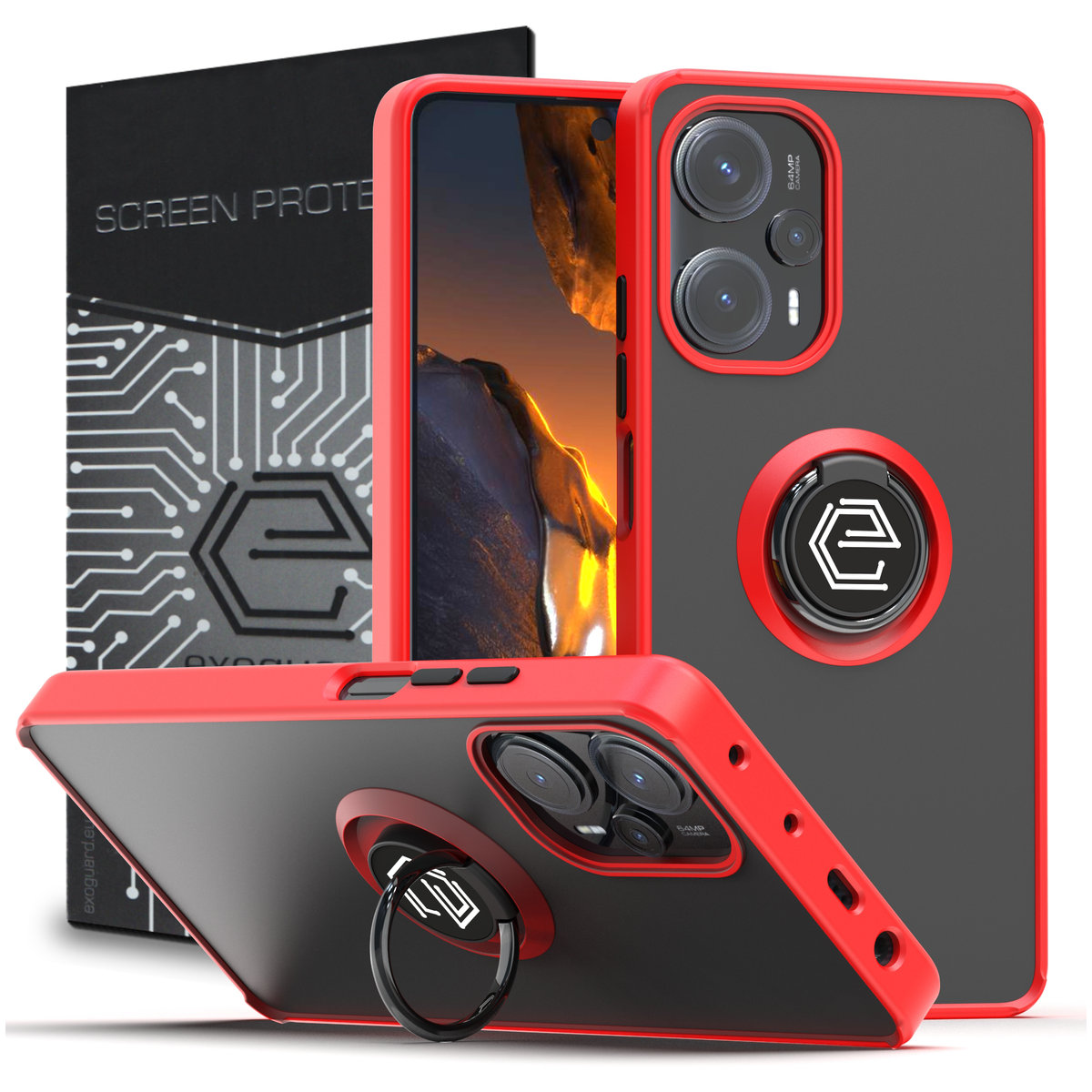 ETUI EXOGUARD O-RING + SZKŁO - XIAOMI POCO F5 - PANCERNE CASE OBUDOWA ...