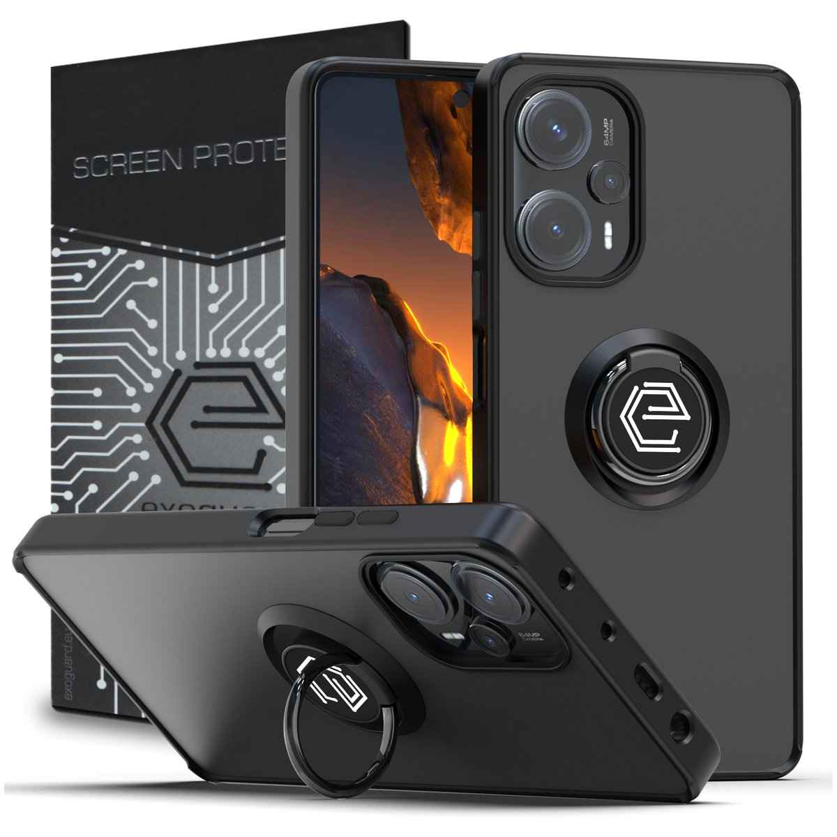 ETUI EXOGUARD O-RING + SZKŁO - XIAOMI POCO F5 - PANCERNE CASE OBUDOWA ...