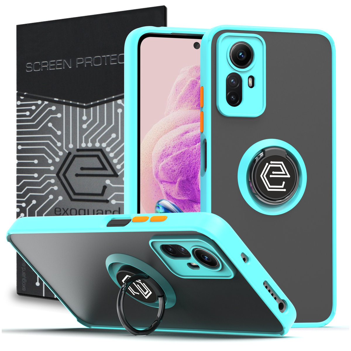 Etui Exoguard O-Ring + Szkło - Xiaomi Redmi Note 12S - Pancerne Case ...