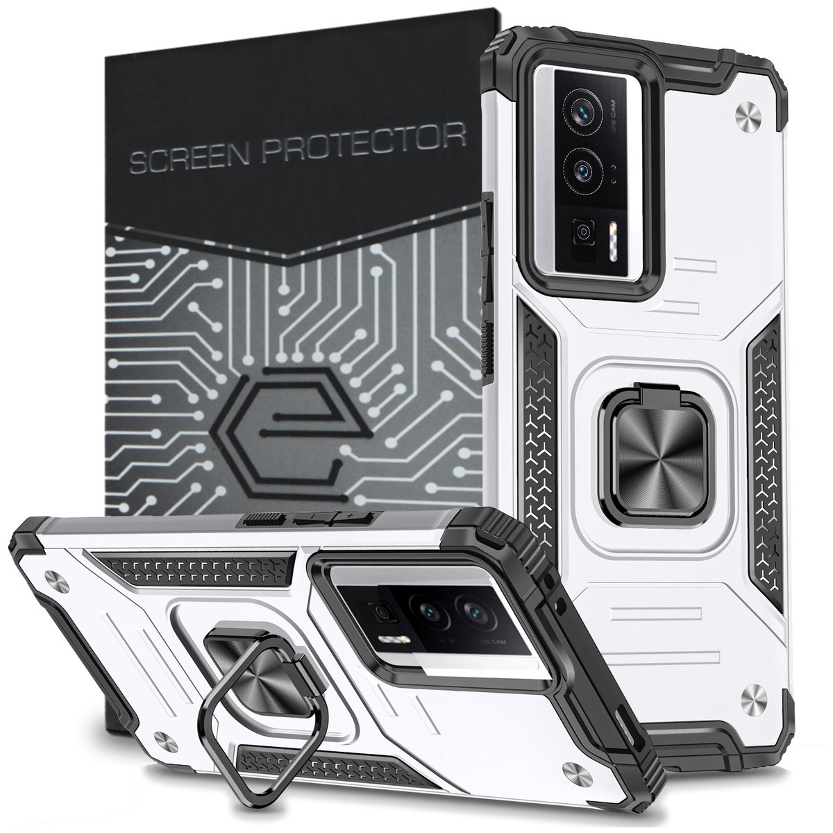 ETUI EXOGUARD QRING + SZKŁO - XIAOMI POCO F5 PRO – PANCERNE CASE ...
