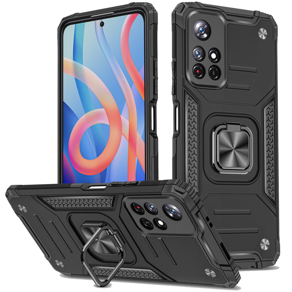 ETUI EXOGUARD QRING - XIAOMI POCO M4 PRO 5G - PANCERNE CASE OBUDOWA ...