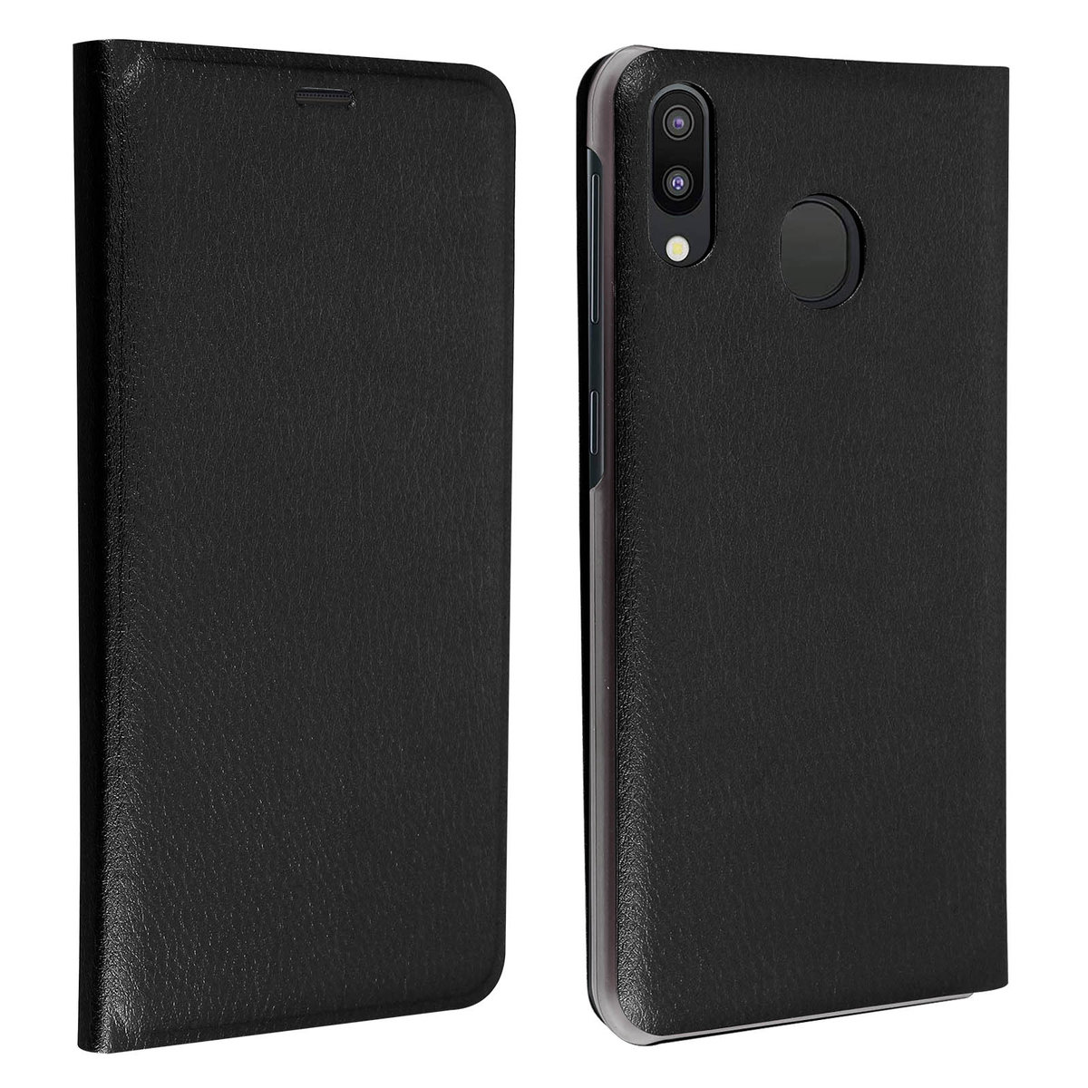 Etui Flip Book, etui-portfel z podstawką do Samsunga Galaxy M20 – czarne - Avizar | Sklep EMPIK.COM