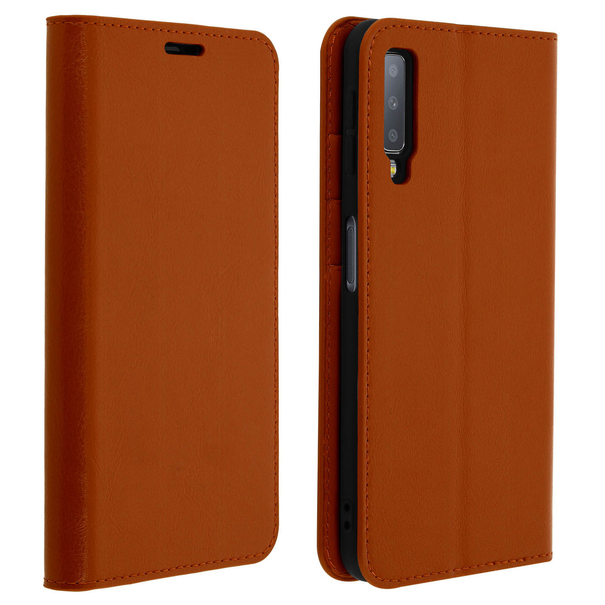 Etui Folio Real Leather Samsung Galaxy A7 2018 z miejscem na kartę ... Etui Folio Real Leather Samsung Galaxy A7 2018 z miejscem na kartę ...