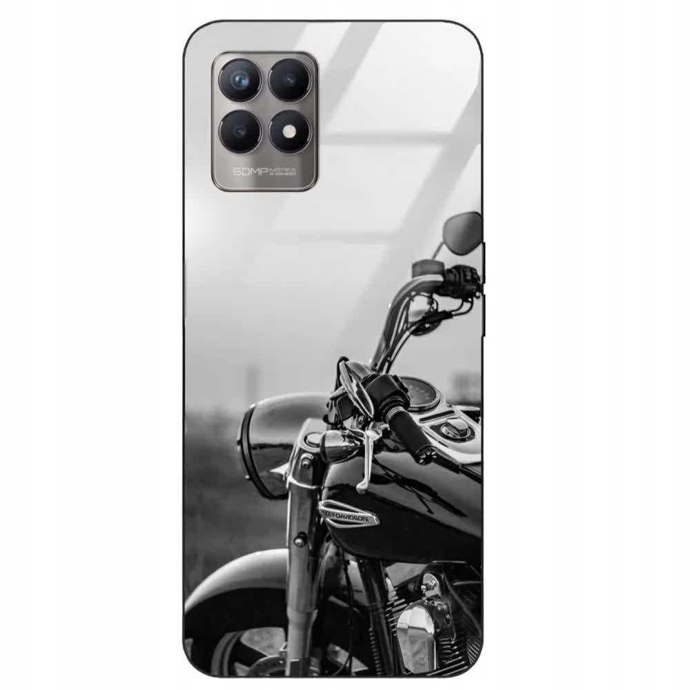 ETUI GLASS BLACK Do REALME 8i Motocykle Pasja Motor Adrenalina Wiele ...