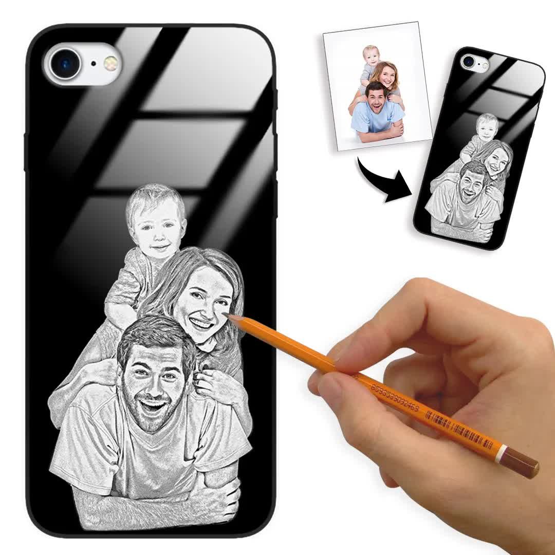 Etui Glass do iPHONE SE2/ SE3 Rysunek Własne Foto - Inna marka | Sklep ...