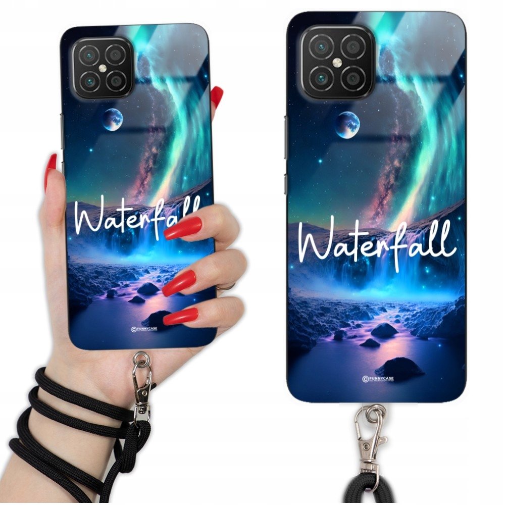 Etui GLASS QUICK do HUAWEI NOVA 8 SE Sznurek Czarny IMAGINE Bajkowe ...
