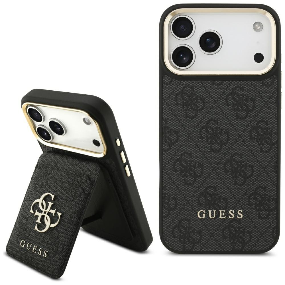 Etui Guess 4G z portfelem Magsafe do iPhone 17 Pro Max czarny - GUESS | Sklep EMPIK.COM