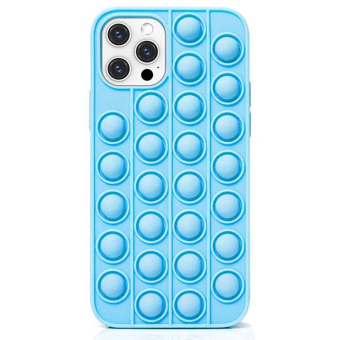 Etui IPHONE 11 PRO Bąbelkowe Elastyczne Push Bubble Case niebieskie ...