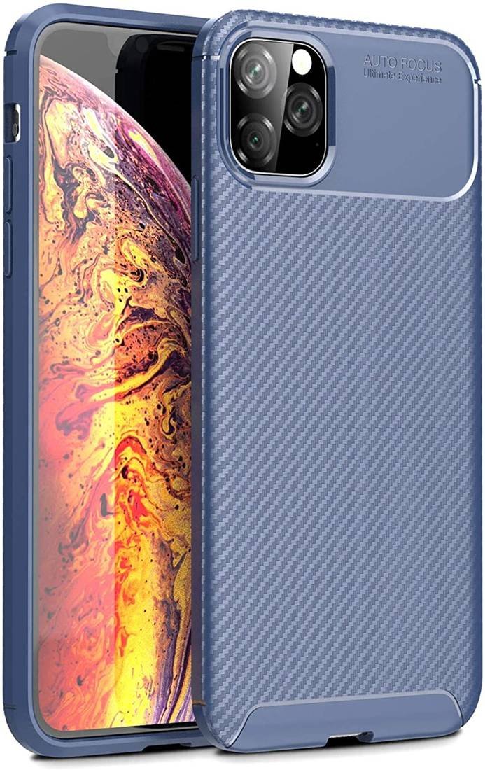 Etui Iphone 12 Pro Max Pancerne Shockproof Carbon Fiber Niebieskie ...