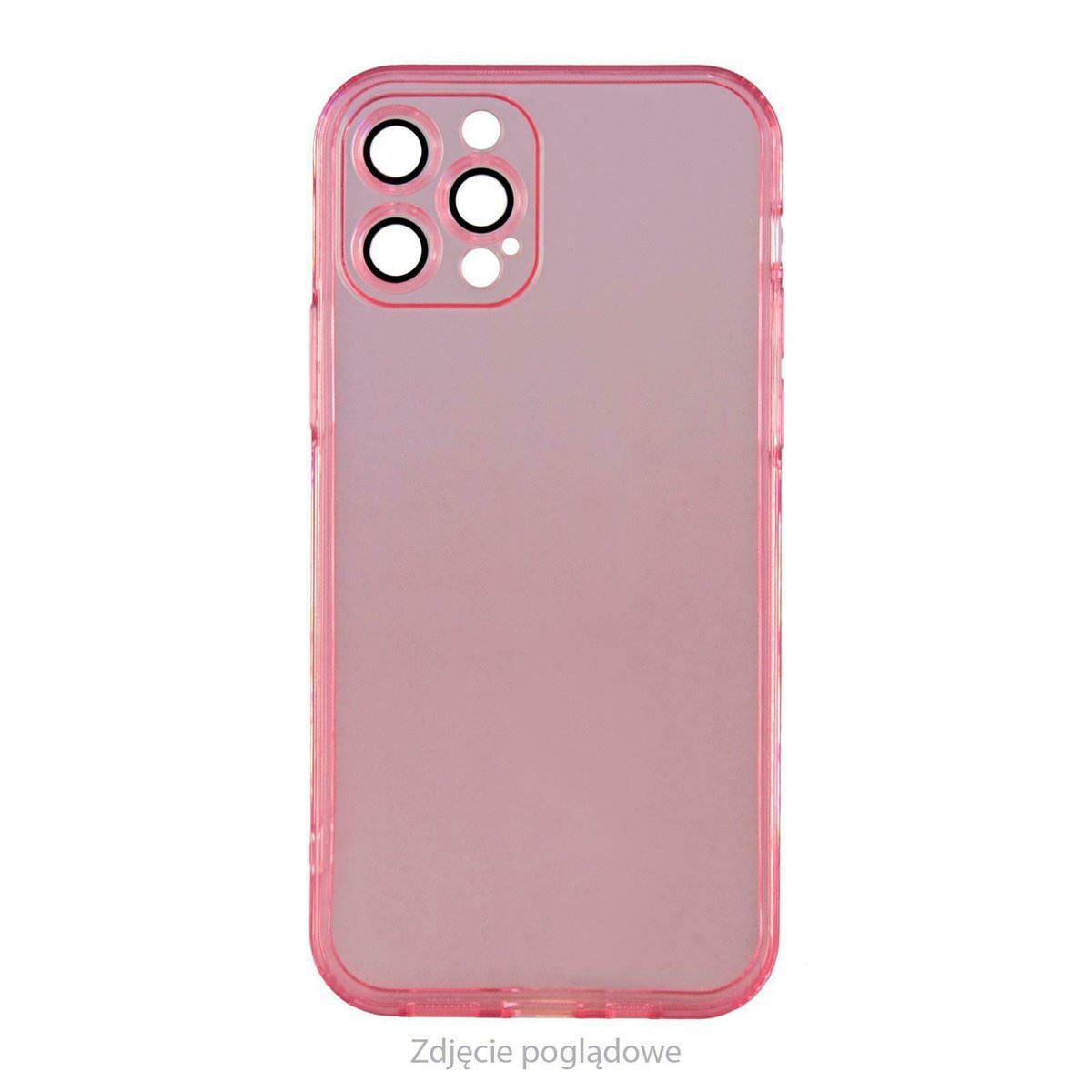 Etui iPhone 12 PRO RÓŻOWE grube elastyczne plecki pokrowiec WYTRZYMAŁE ...