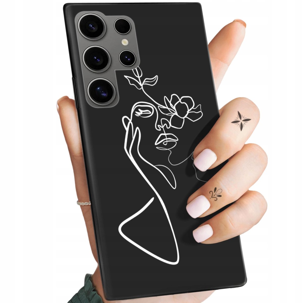 ETUI MATOWE DO SAMSUNG GALAXY S24 ULTRA WZORY LINE ART KRESKA LINIA ...