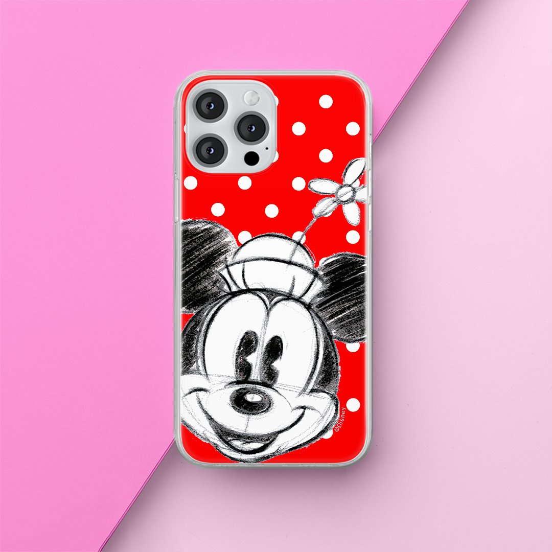 Etui Minnie 009 Disney Nadruk pełny Czerwony Producent: Samsung, Model ...