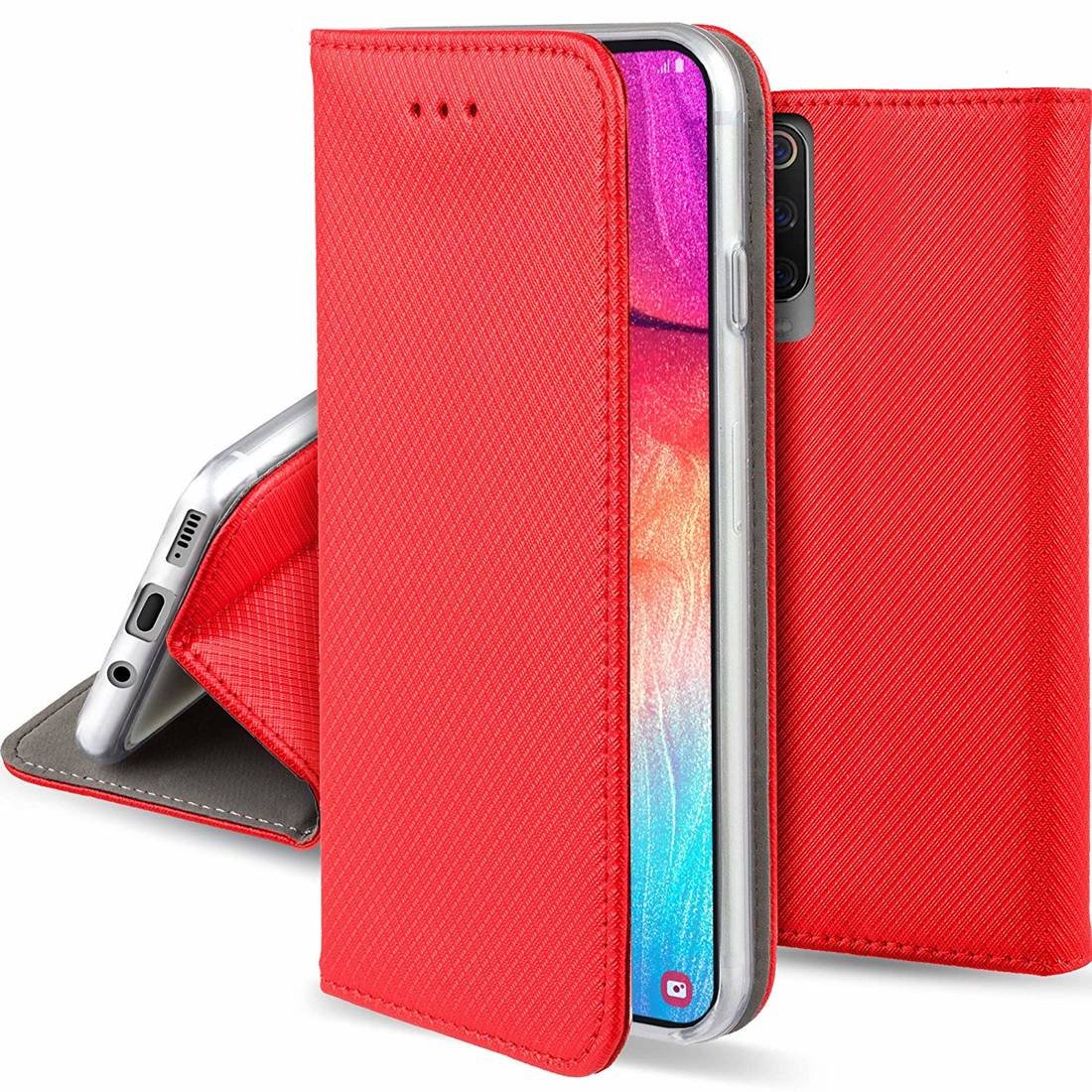 Etui Motorola Moto G54 5G Portfel Z Klapką Flip Magnet Czerwone - Inna ...