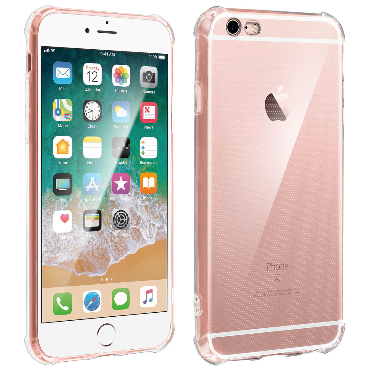 Etui na iPhone'a 6 i 6S Odporne na wstrząsy Wzmocnione rogi Przezroczyste - Avizar | Sklep EMPIK.COM