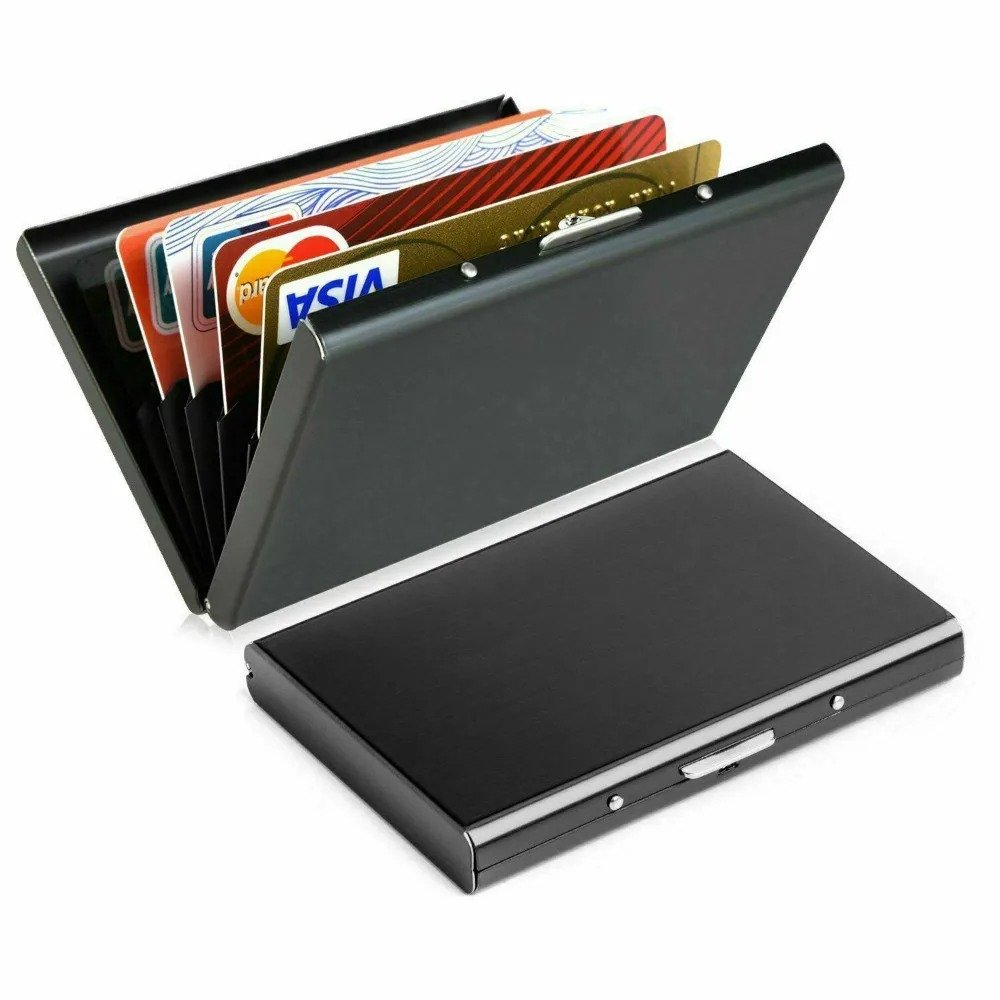 Etui Na Karty Metalowe Portfel Na Karty Z Blokadą Rfid Card Holder ...