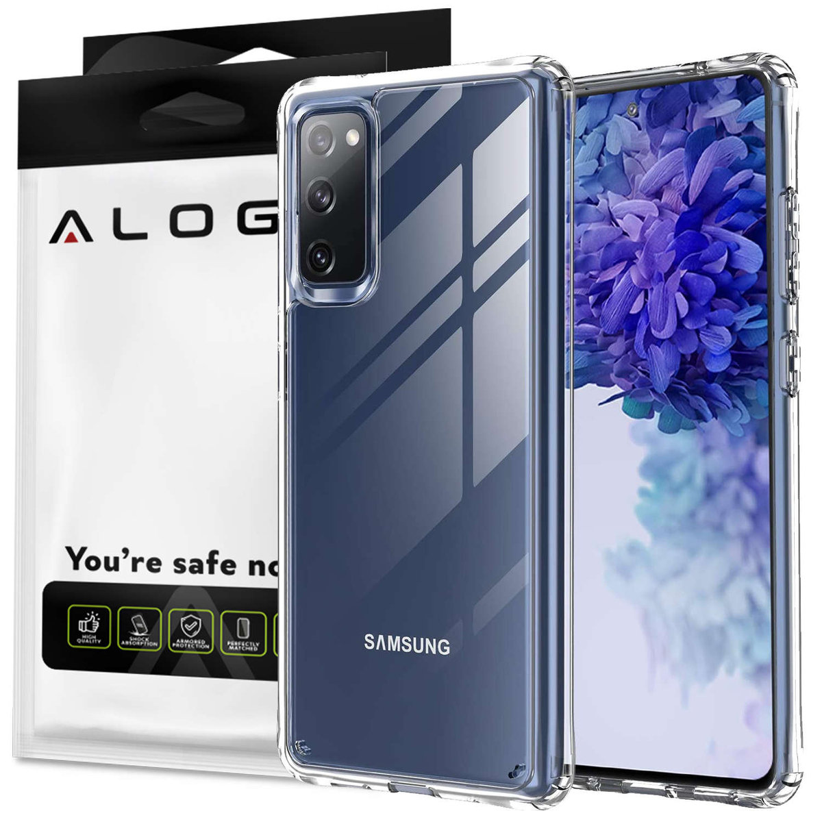 Etui ochronne obudowa Alogy Hybrid Clear Case do Samsung Galaxy S20 FE / S20 FE 5G Przezroczyste ...