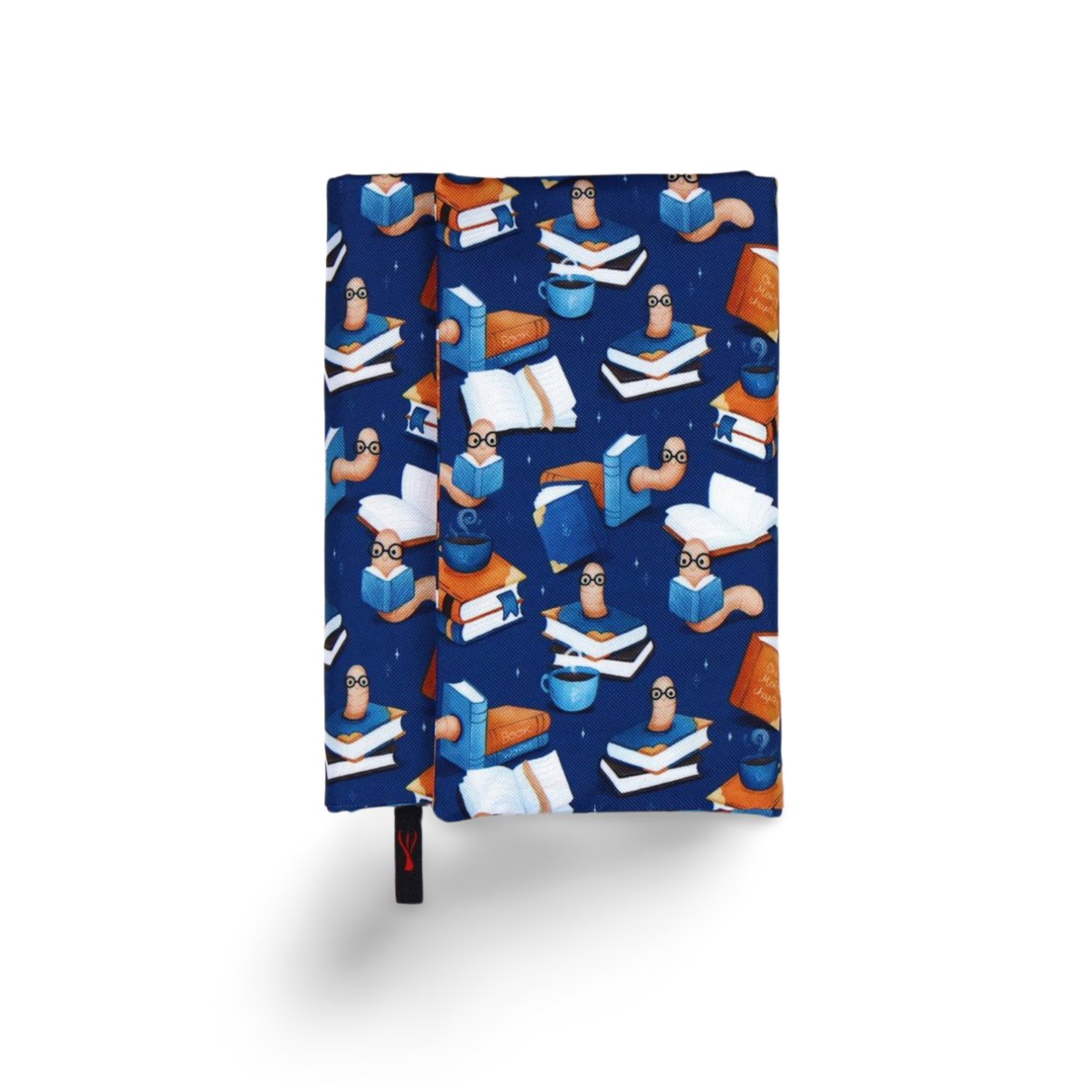 Etui Otulacz na książkę Bookworm Navy Medium - Nuva | Sklep EMPIK.COM