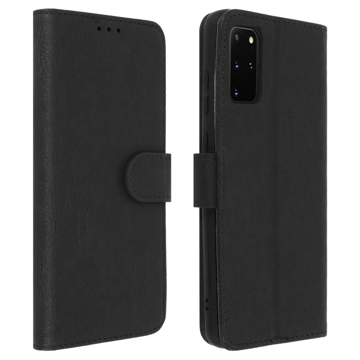 Etui-portfel z klapką, etui magnetyczne z podstawką do Samsunga Galaxy S20 Plus – czarne ...