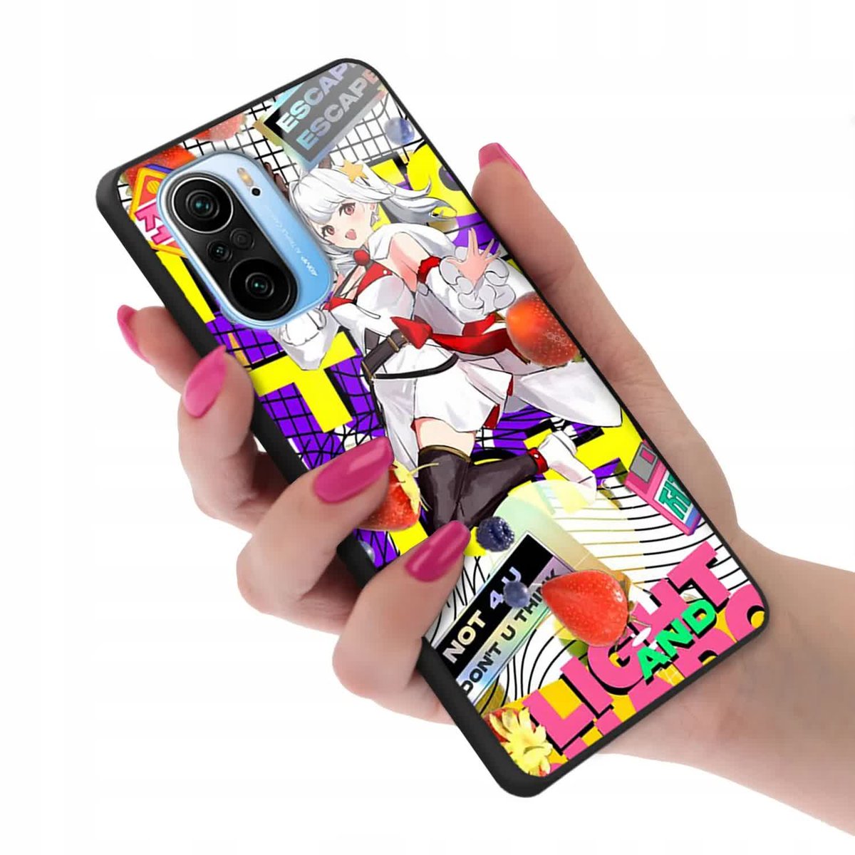ETUI PREMIUM GLASS SZKLANE DO XIAOMI POCO F3 PRO ANIME MANGA KAWAII ...