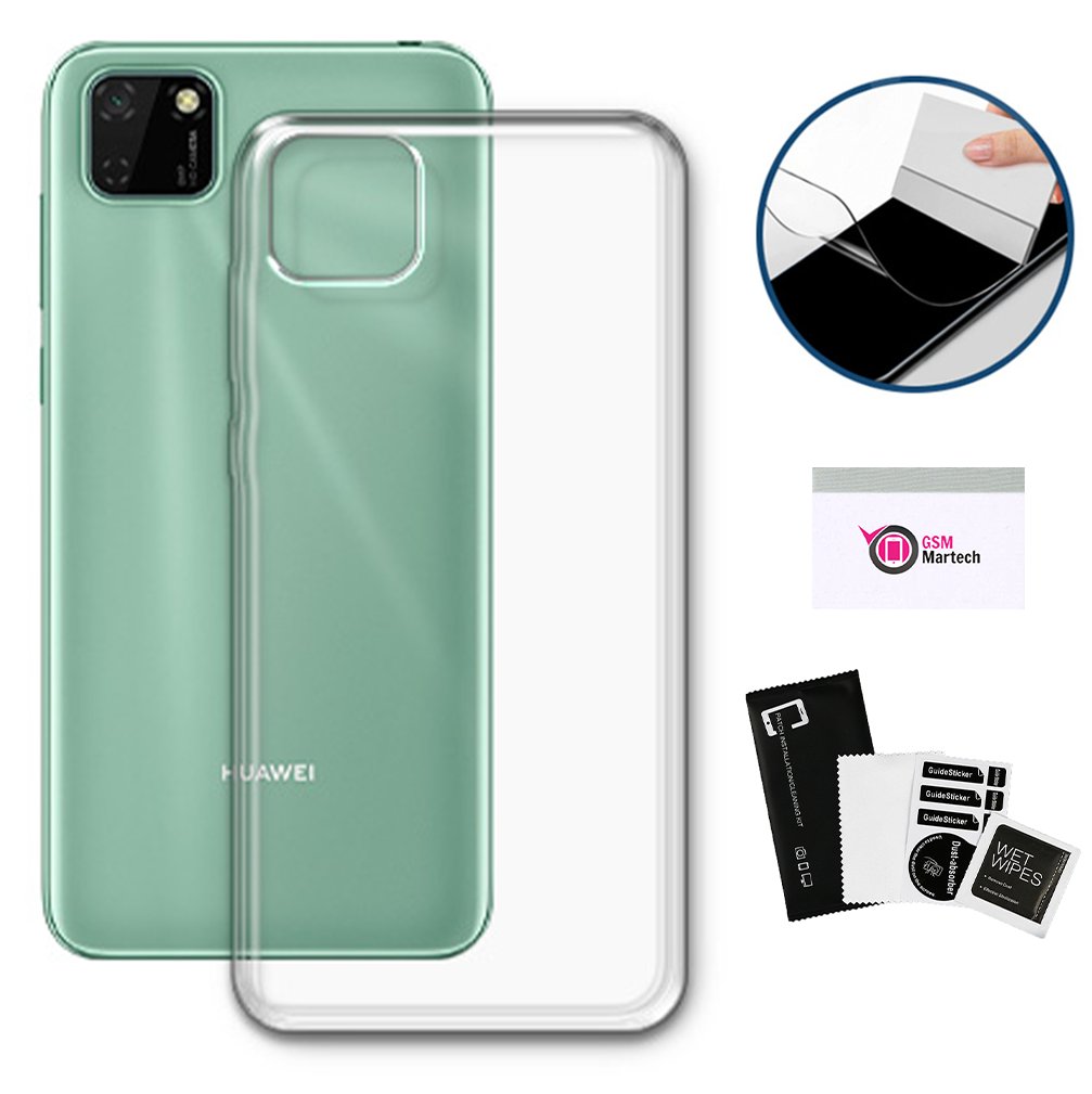 Etui Przezroczyste 1Mm Do Huawei Y5P Obudowa + Folia Hydrożelowa ...