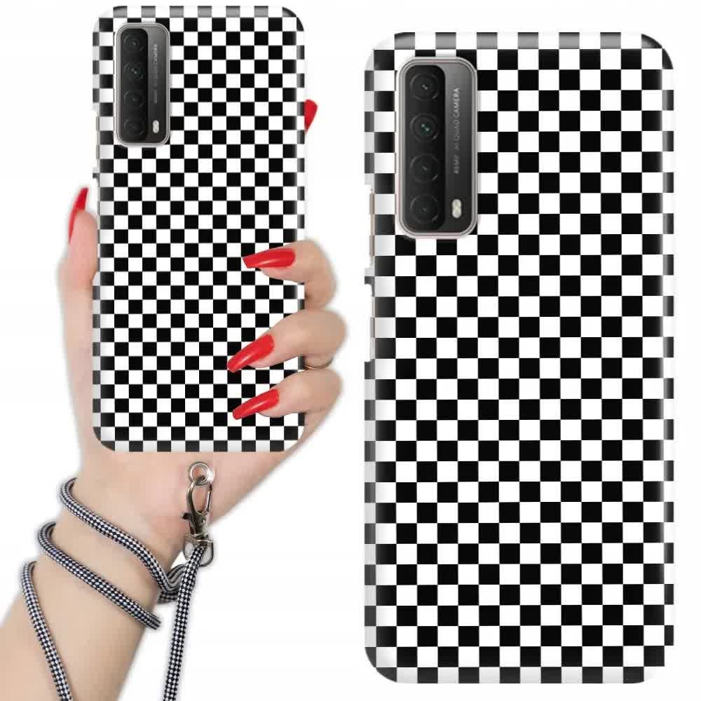 Etui QUICK do HUAWEI P SMART 2021 Czarno-Biała Pepitka Szachownica ...