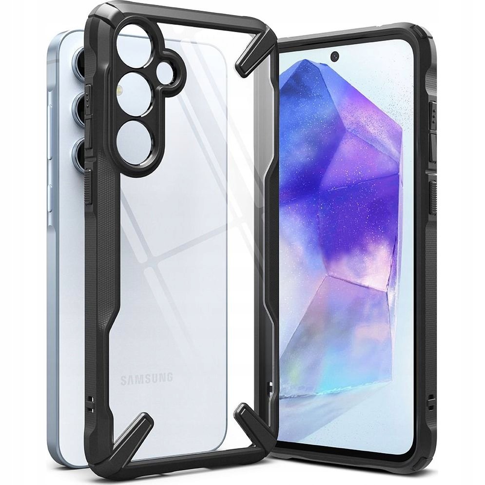 Etui Ringke Fusion X do Galaxy A55 5G, przezroczysto-czarne - Ringke ...