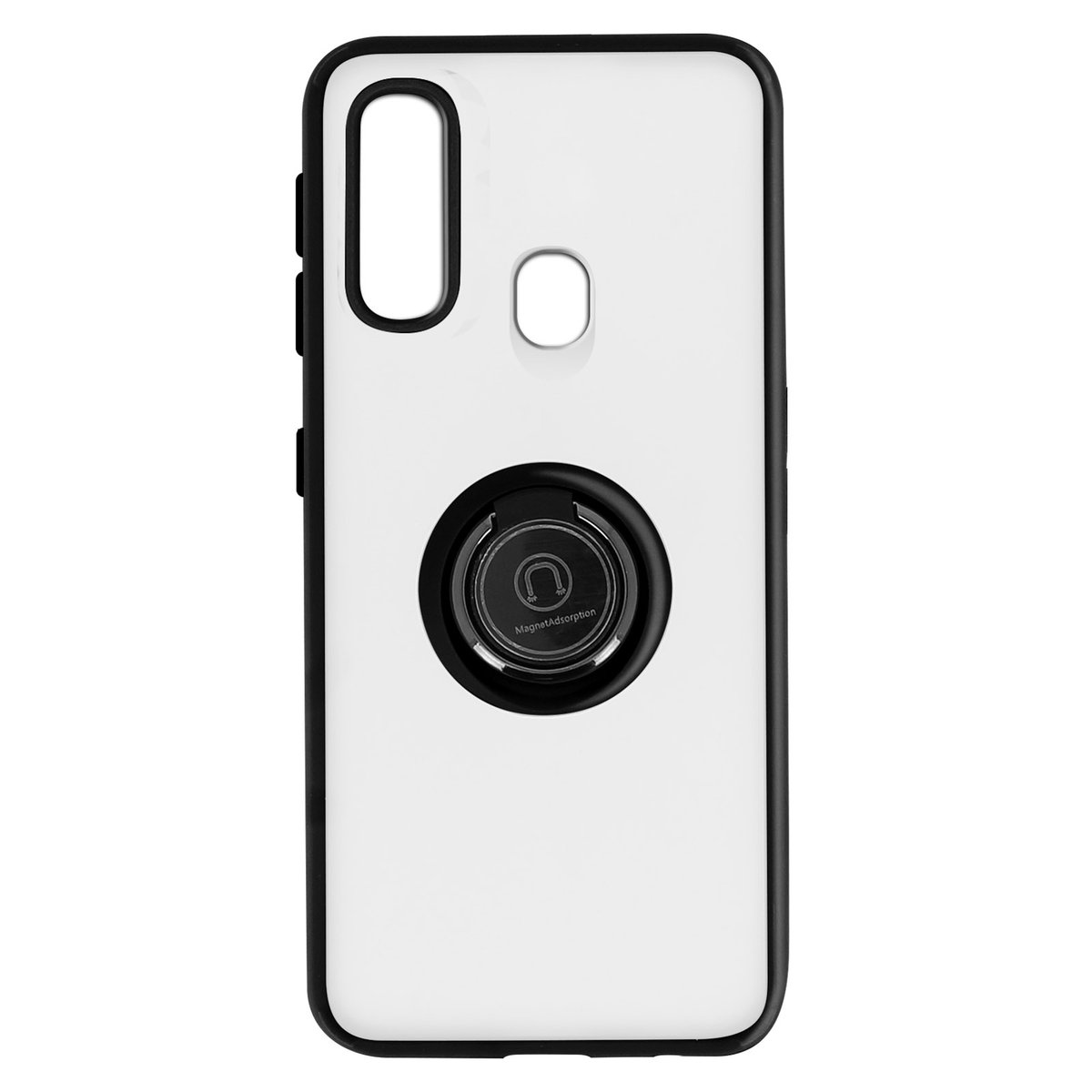 Etui Samsung Galaxy A20E Bi-Materiał Metal Ring Function Support Czarne ...
