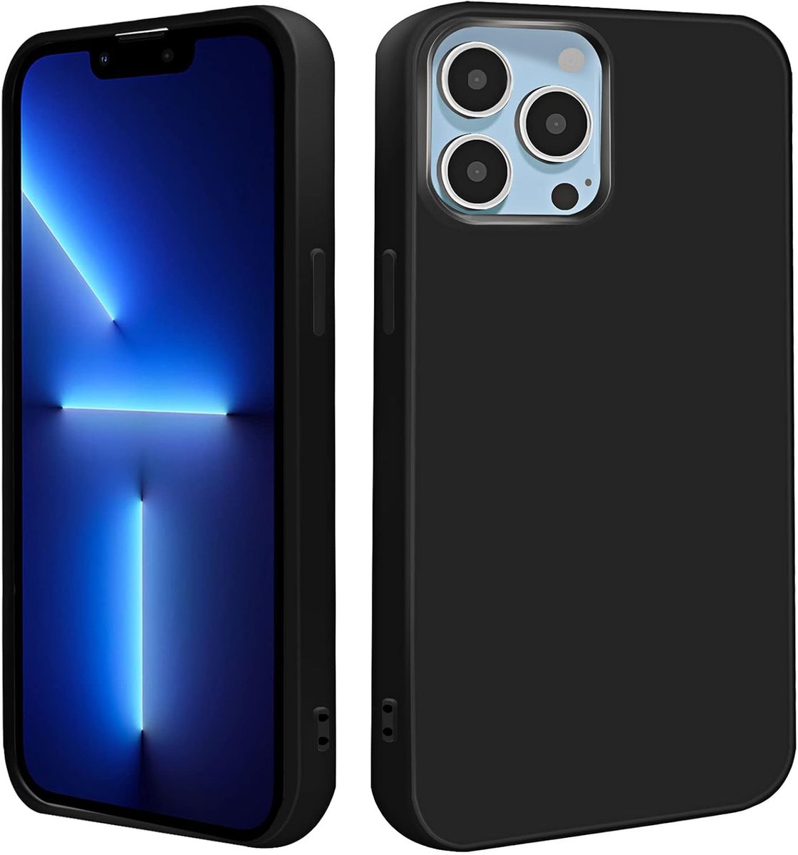 ETUI SILIKONOWE APPLE IPHONE 13 PRO MAX 6.7" CASE CZARNY MATOWY LEKKI ...