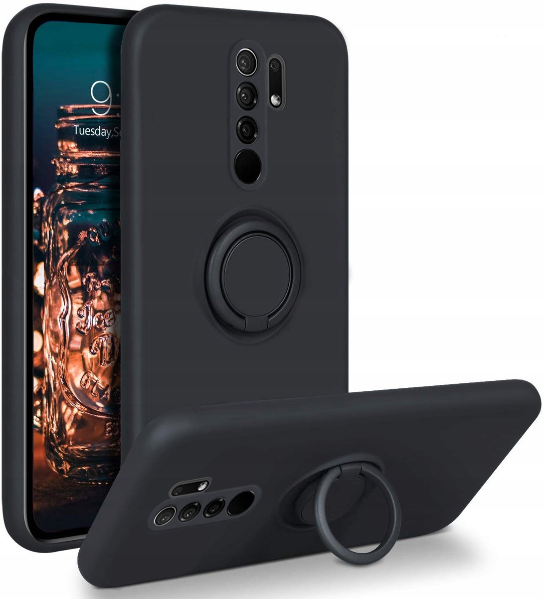 ETUI SOFT INSIDE RING DO XIAOMI REDMI 9 +SZKŁO - KOANNI | Sklep EMPIK.COM