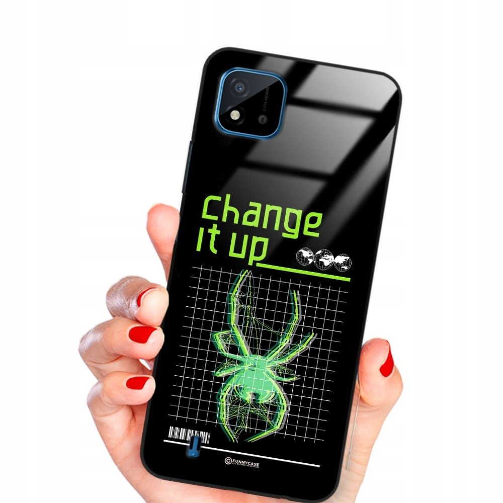 Etui SZKLANE do REALME C11 2021 RETRO Discorder ELEGANCKIE Klasyczne ...