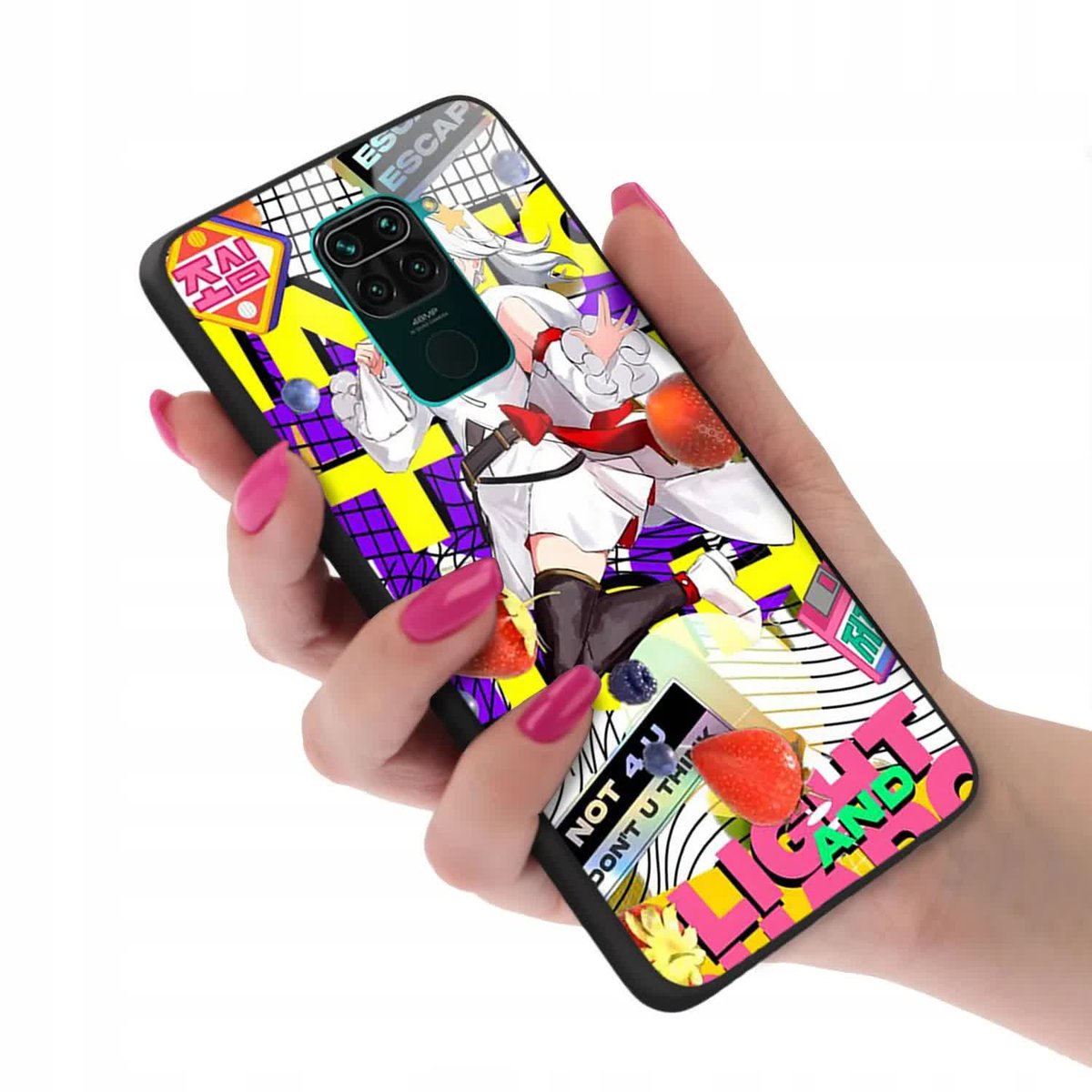 ETUI SZKLANE GLASS BLACK DO XIAOMI REDMI NOTE 9 ANIME KAWAII ANIME TOP ...