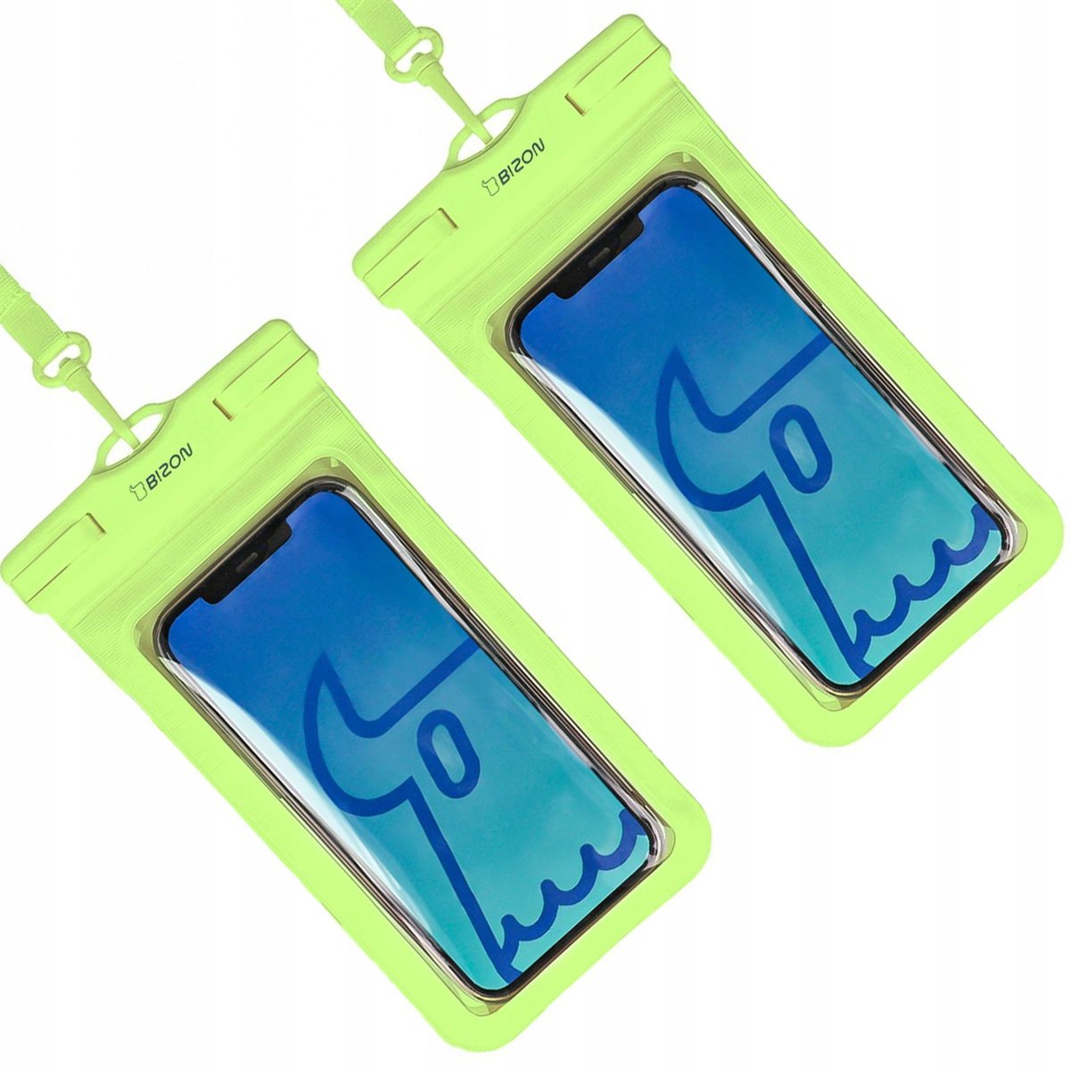 Etui wodoszczelne Bizon Case Hydrowrap, 2 sztuki, zielone - Bizon ...