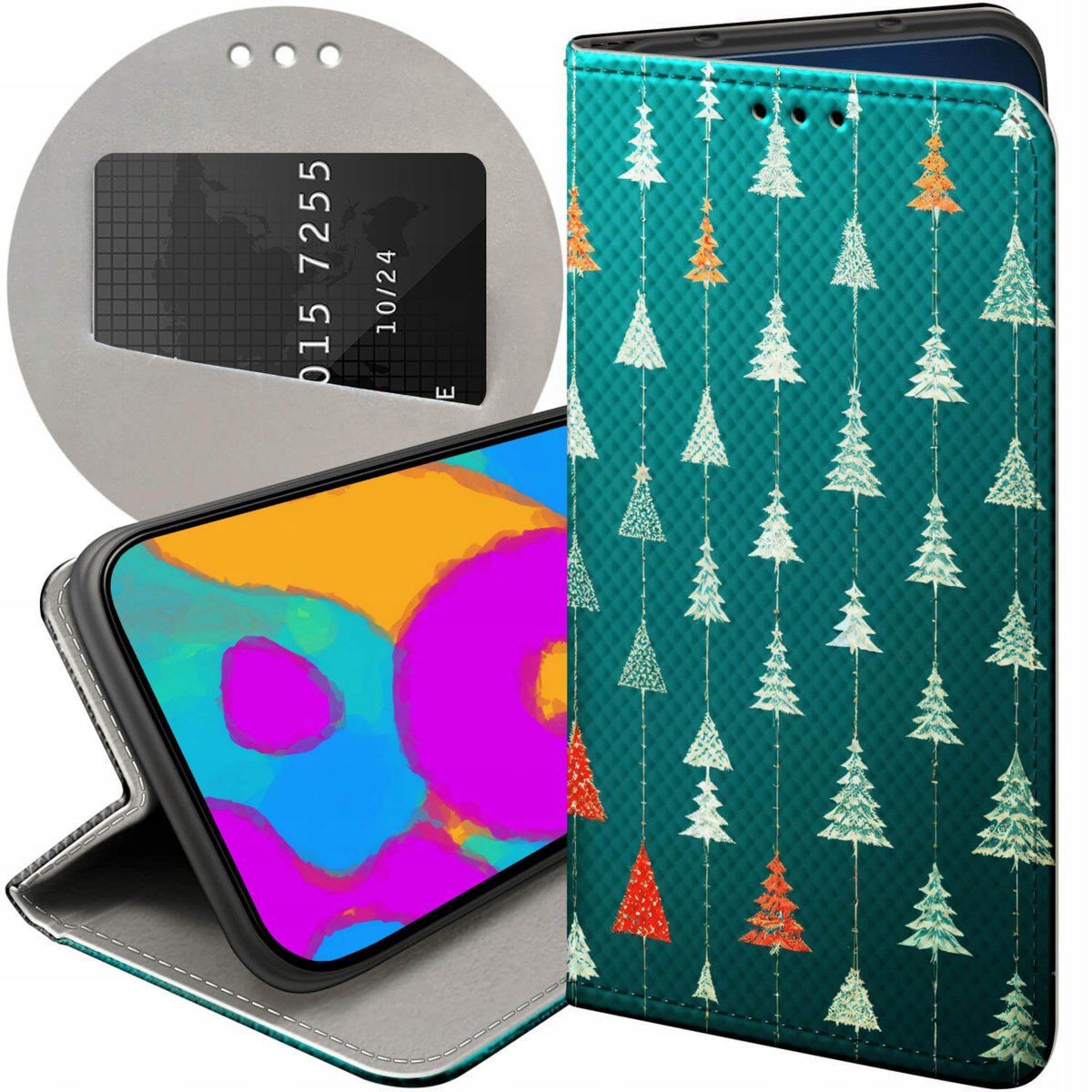 Etui Z Klapką Do Alcatel 1B 2020 Wzory Choinka Święta Boże Narodzenie ...