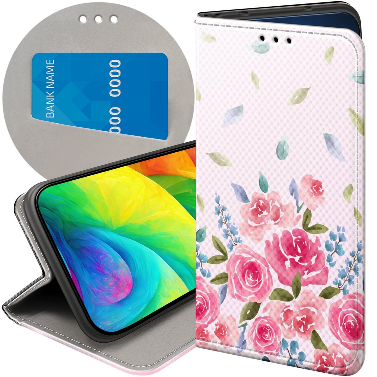 ETUI Z KLAPKĄ DO ALCATEL 1B 2020 WZORY ŁADNE PIĘKNE BEAUTY FUTERAŁ CASE ...