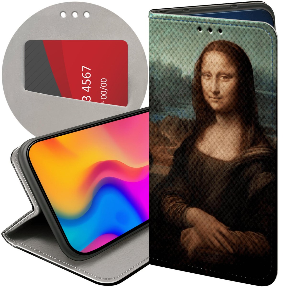 Etui Z Klapką Do Apple Iphone 16 Plus Wzory Leonardo Da Vinci Mona ...