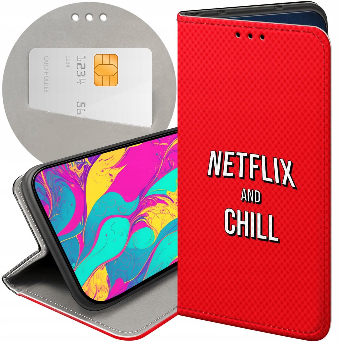 ETUI Z KLAPKĄ DO GOOGLE PIXEL 7 WZORY NETFLIX SERIALE FILMY KINO ...