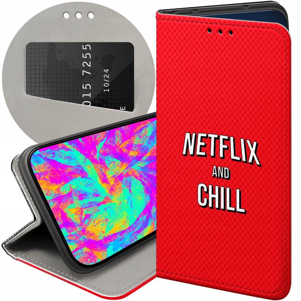 ETUI Z KLAPKĄ DO GOOGLE PIXEL 8 WZORY NETFLIX SERIALE FILMY KINO ...