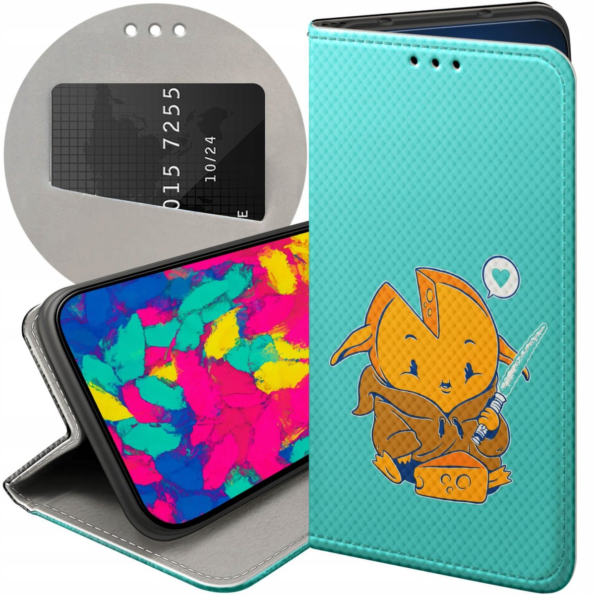 ETUI Z KLAPKĄ DO HUAWEI P30 LITE WZORY BABY SŁODKIE CUTE FUTERAŁ ...